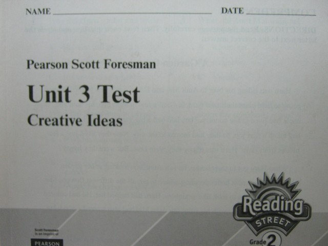 Reading Street 3 Unit 2 Test (P) [0328390259] - $4.95 : Textbook and ...